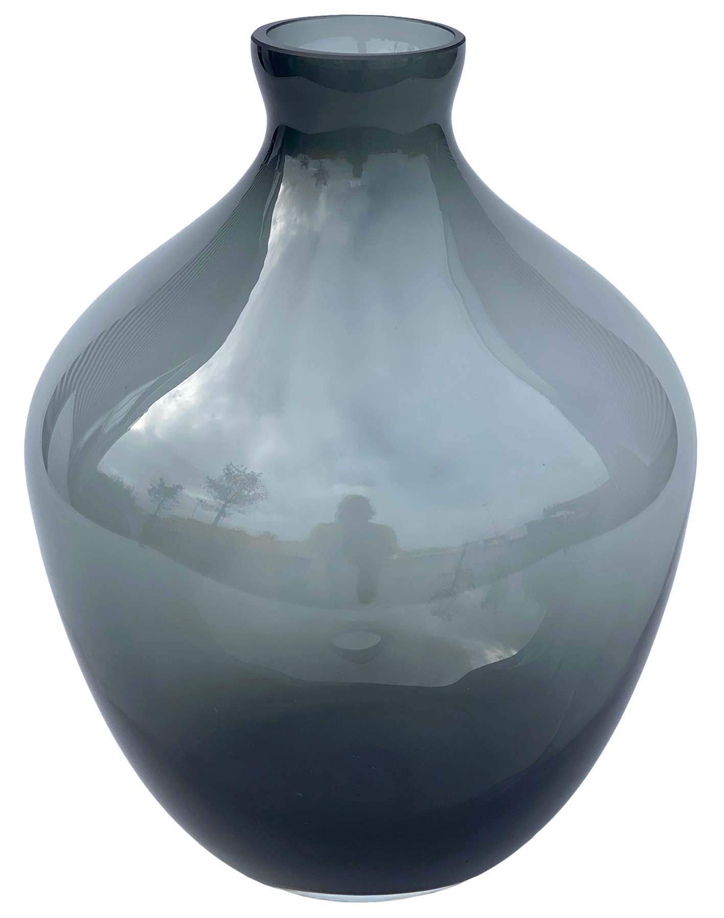 Glazen vaas smoked grey - H45 - IDuMM Shop